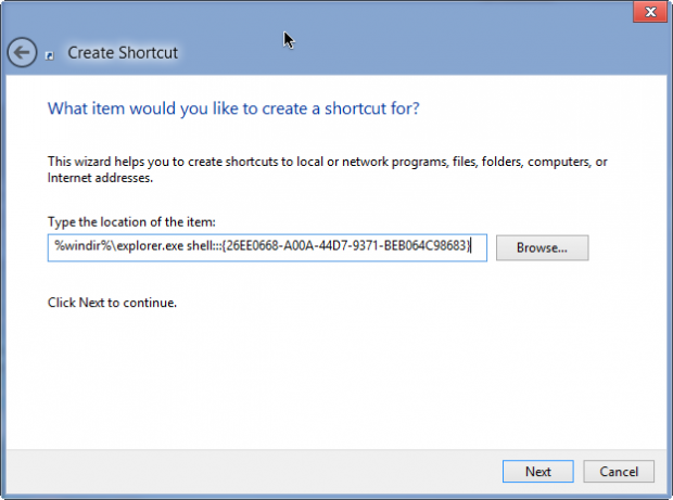 Windows 8: Place Classic Control Panel on Start Screen