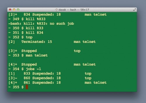 OS X And Unix Terminal There Are Stopped Jobs 