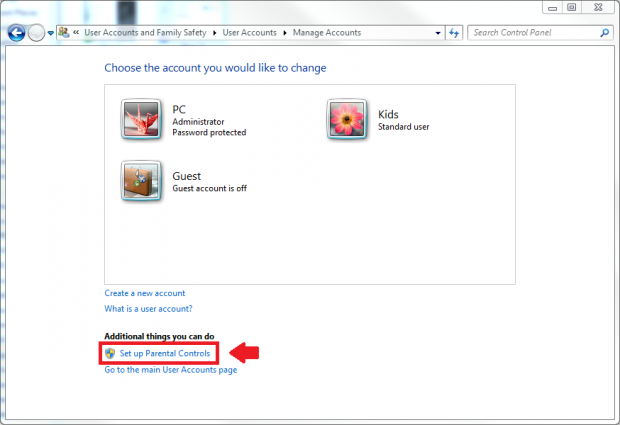 Windows 7 Parental Controls: Set Time-Based Restrictions