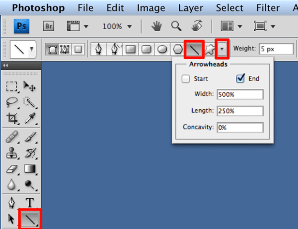 Photoshop: Create Arrows
