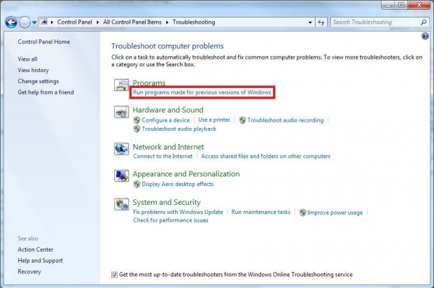 Windows 7: Running Applications Designed for Previous Windows Versions