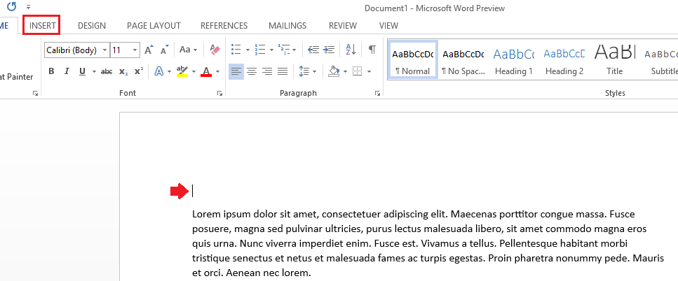 Word 2013: Insert a Word Count Field