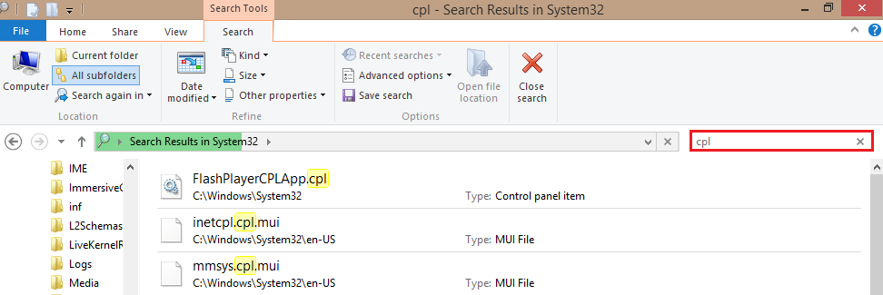 Windows 8: Remove Control Panel Items