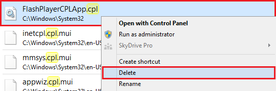 Windows 8: Remove Control Panel Items