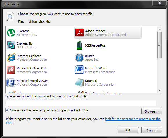 Windows: Disable the "Use the Web service to find the correct program ...