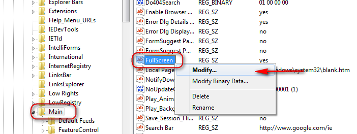 Internet Explorer: Force IE to Start in Full-Screen Mode