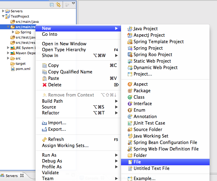 Resolving Variables from a Property File in Spring