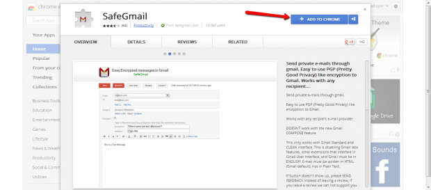 Chrome: How to Send Encrypted Email through Gmail