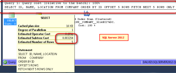 SQL Server 2012: Pagination with Order By and Offset Fetch