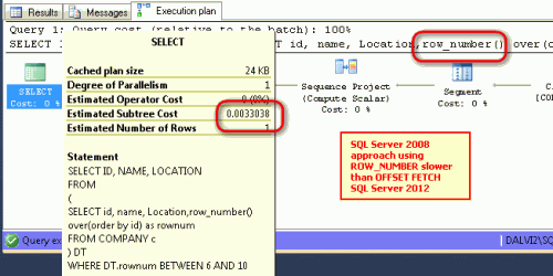 SQL Server 2012: Pagination with Order By and Offset Fetch