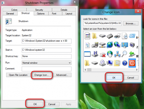 Windows 8: Create a Shortcut for Shutdown and Restart
