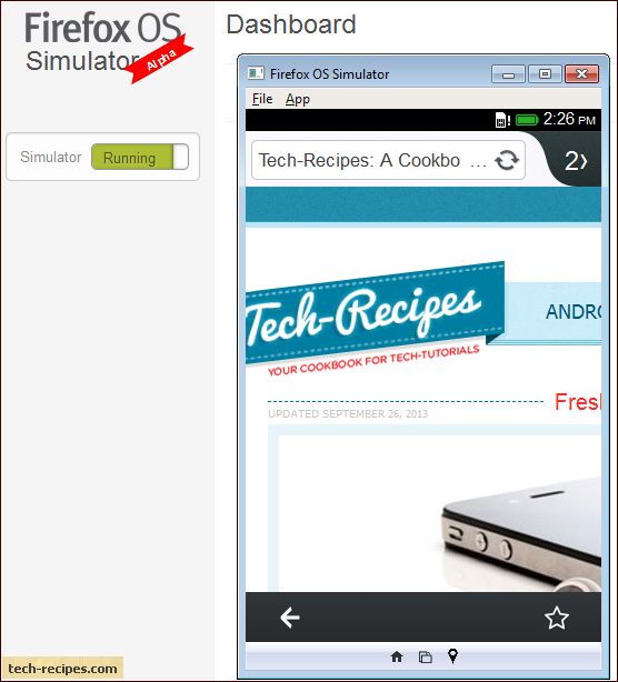 Mozilla Firefox: Simulate Firefox Mobile OS on your PC