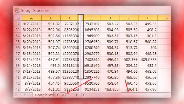 Excel Use Synchronous Scrolling And Split Multiple Columnrows In Verticalhorizontal View 6283