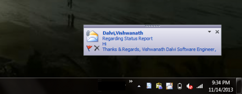 Microsoft Outlook: New Mail Desktop Alert for Subfolders