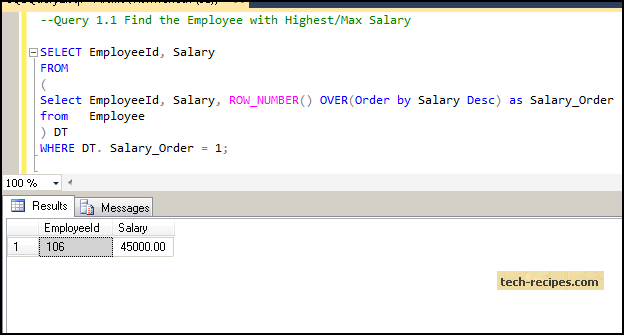 Find The 3rd Max Salary In Employee Table Sql Server Management Studio Brokeasshome