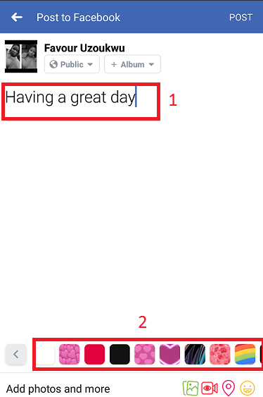 How To Post Color Status On Facebook With Ease
