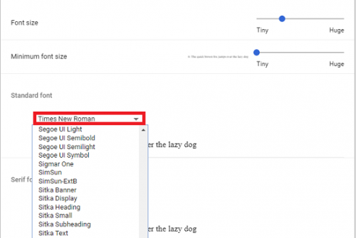 How To Change Google Chrome Font