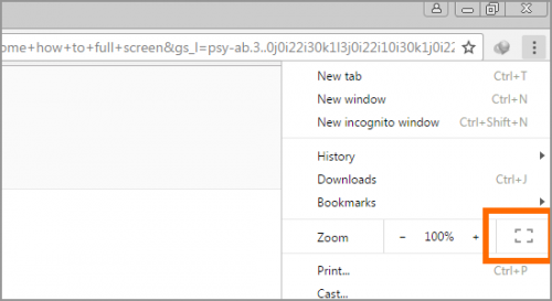 How to Full Screen in Google Chrome