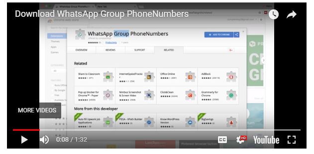 Find contact information of group participants on WhatsApp