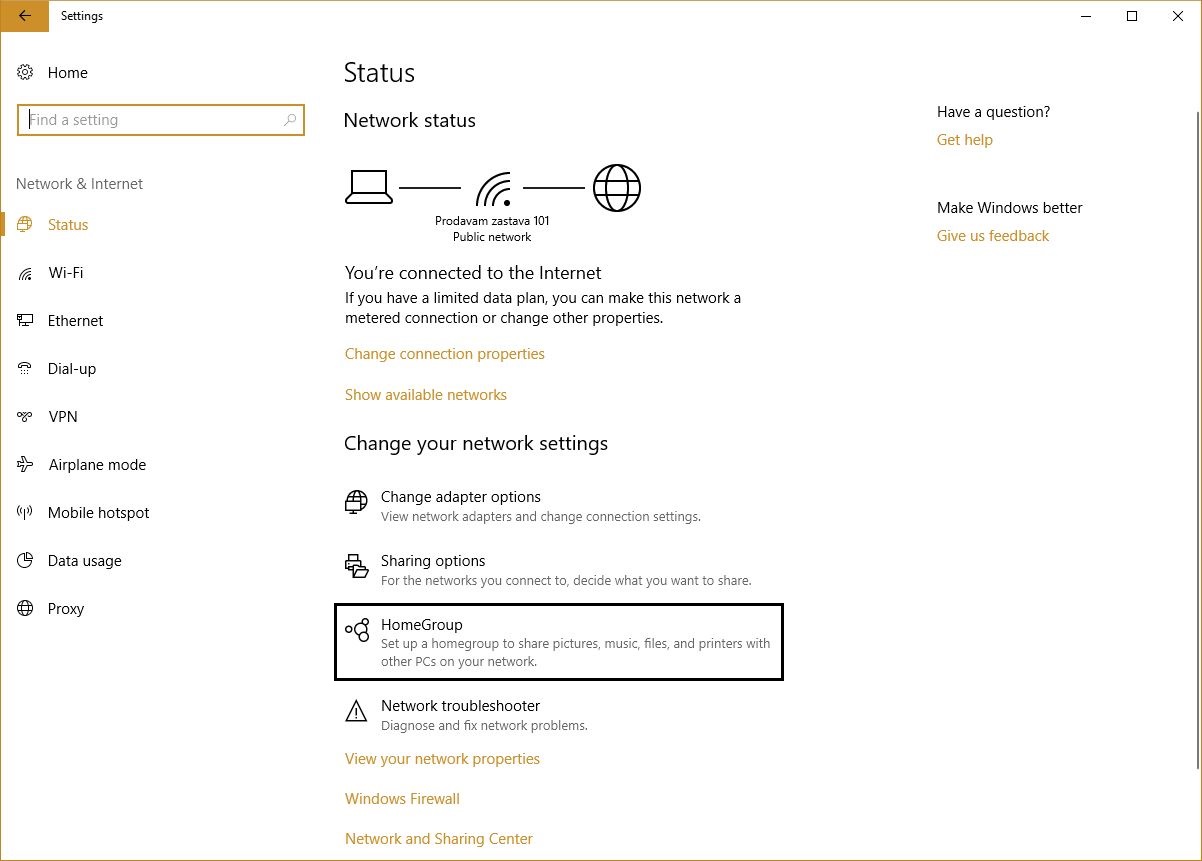 How to set up and join a Homegroup on Windows 10