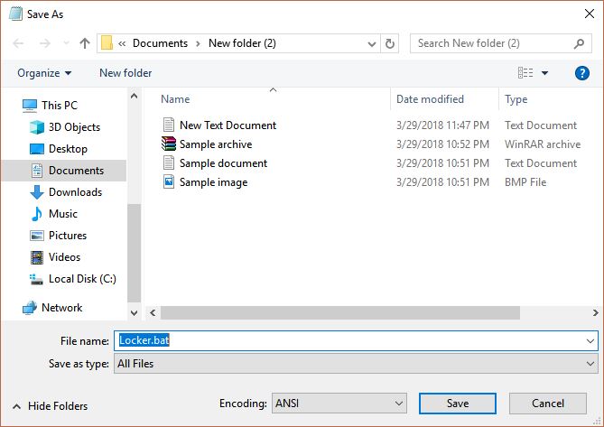 How To Lock A Folder In Windows 10
