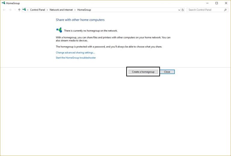 How to set up and join a Homegroup on Windows 10