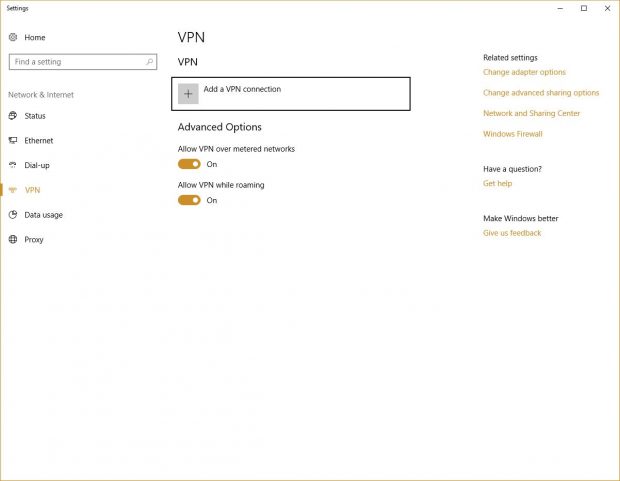 How to set up VPN on Windows 10