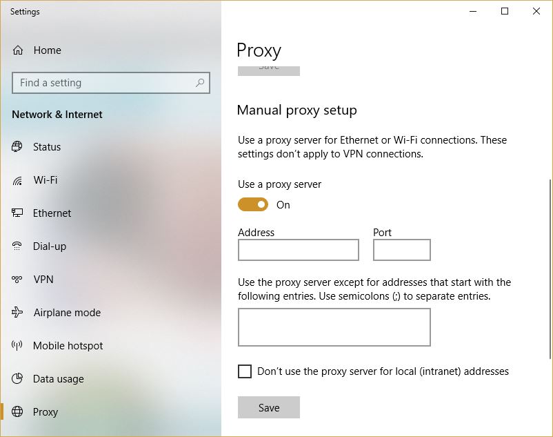 How to use proxy with Edge