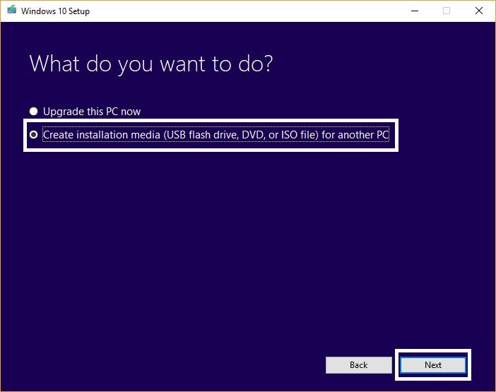 How to create a bootable USB with Windows 10
