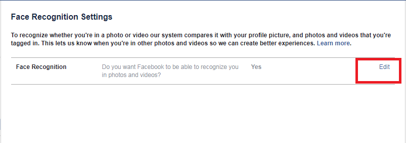 How to Enable Face Recognition On Facebook