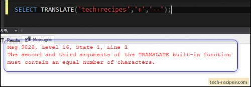 How To Use TRANSLATE Function In SQL Server