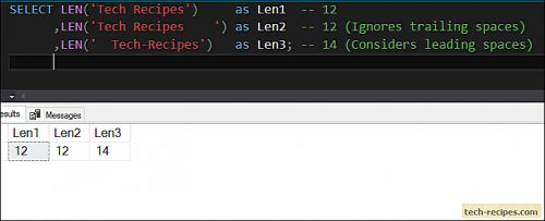 How To Use LEN and DATALENGTH Function In SQL Server