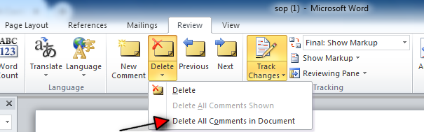 How to Hide Comments in Word [Remove Track Changes]