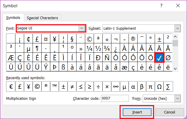How To Insert A Checkmark In Your Excel Worksheet
