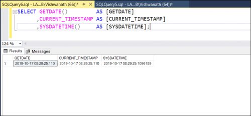 Introduction To DATETIME Functions In SQL Server