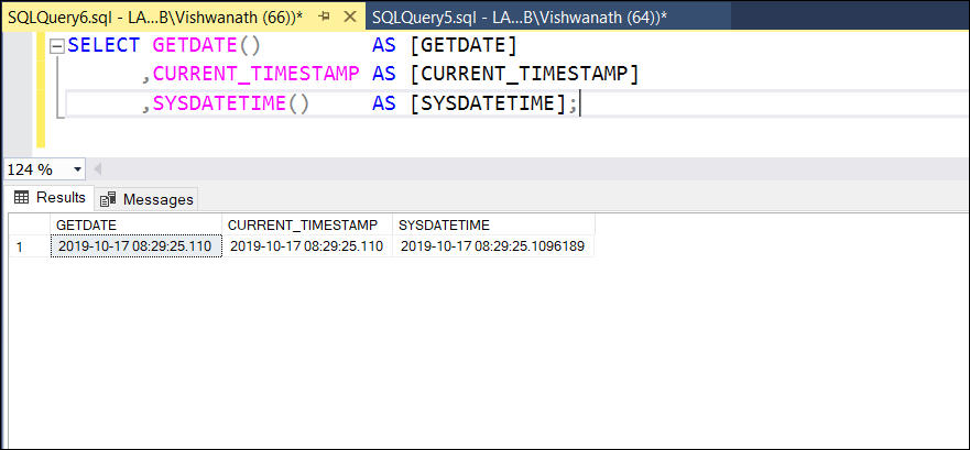 Introduction To DATETIME Functions In SQL Server