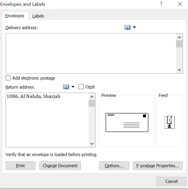 How to Create and Print an Envelope in Word 360