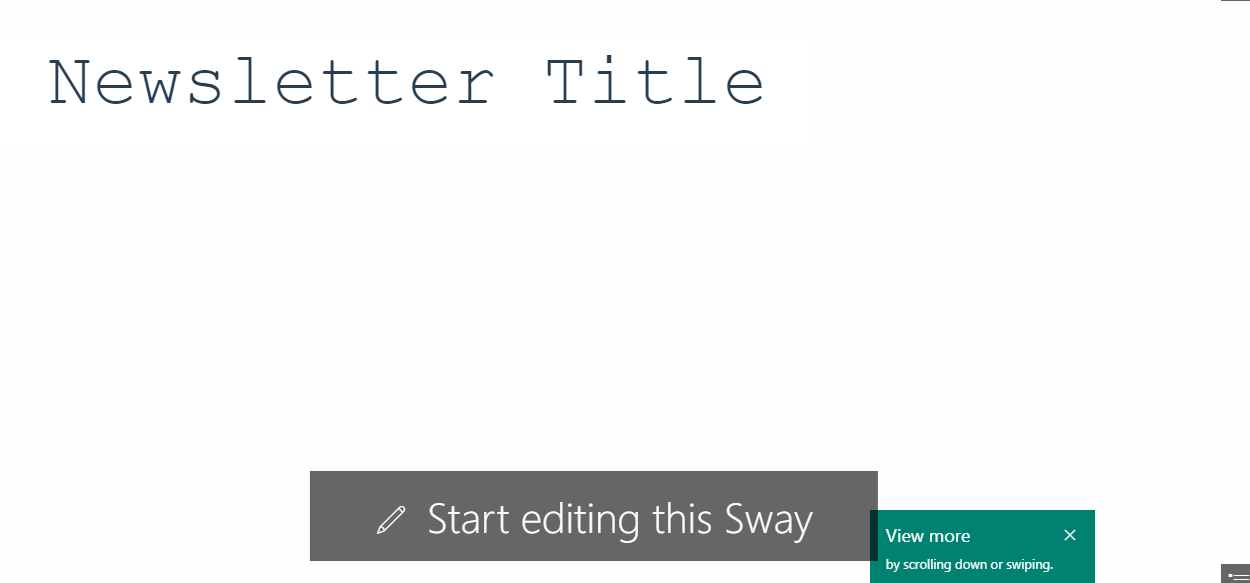 How To Write A Newsletter Using Microsoft Sway Tech Recipes 4584