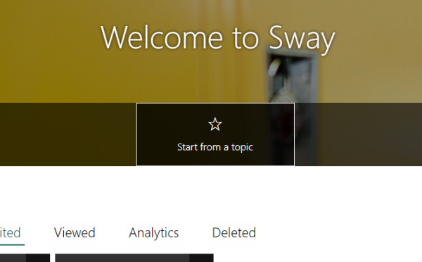 How to Get Started with Microsoft Sway
