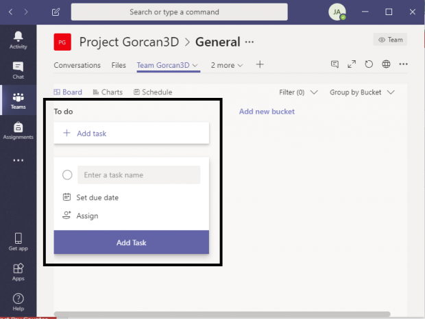 How to Add Microsoft Planner Tab in Microsoft Teams Project