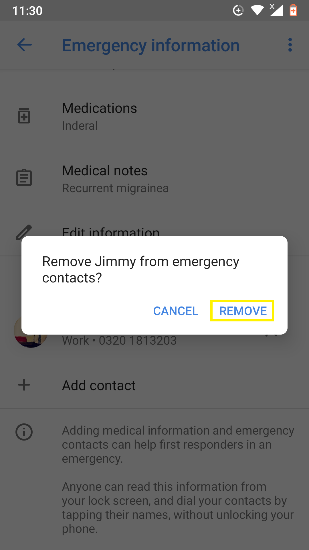 Setting Up Emergency Information in Android 9