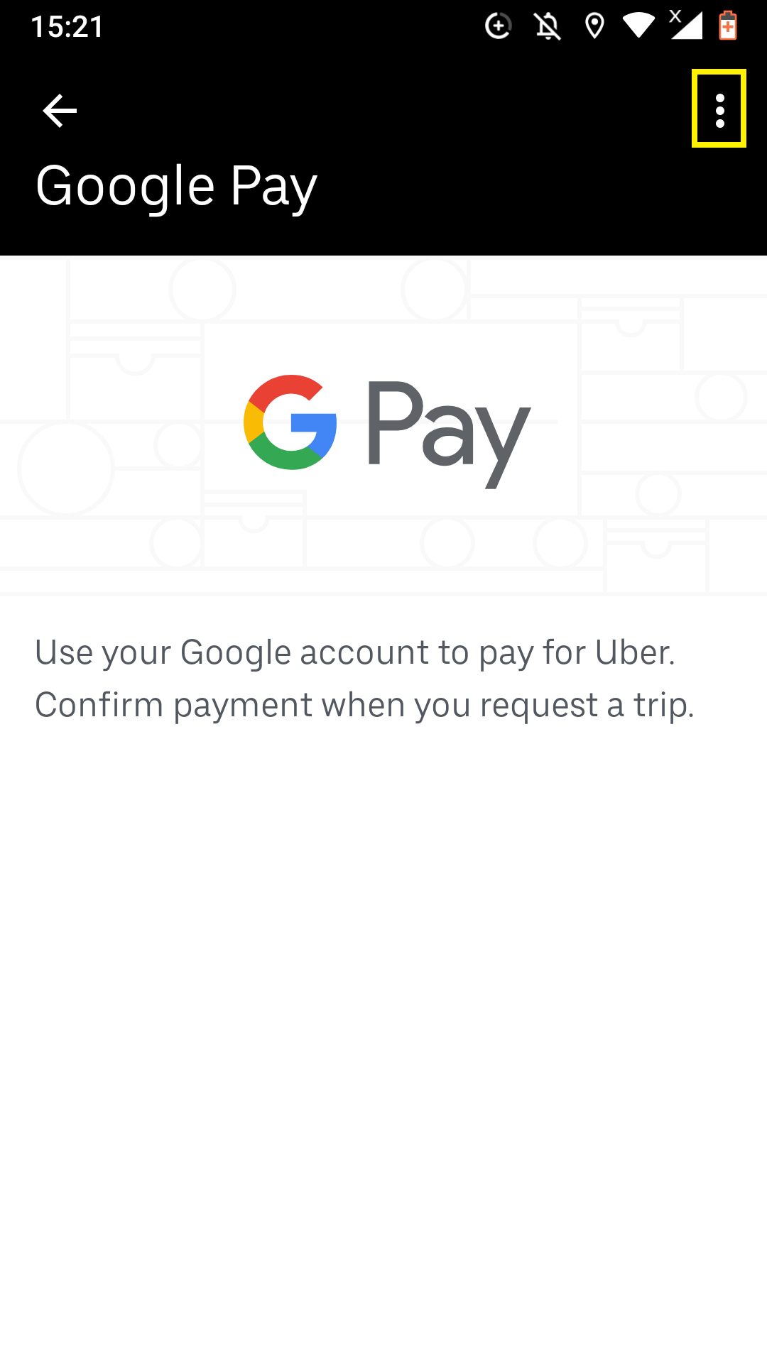 Uber for Android App: How to Add and/or Change Payment Method