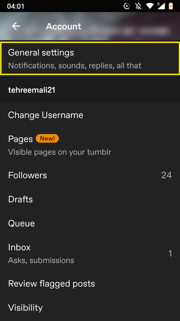 How to Log Out of Tumblr in the Android App