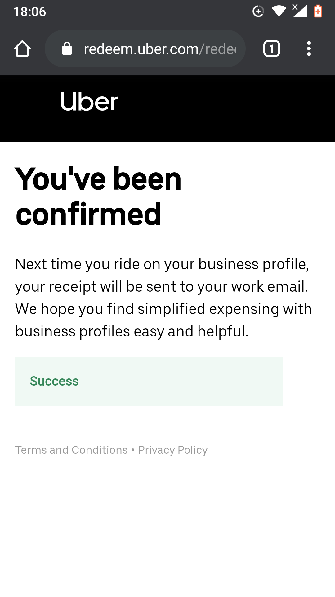 How to Set up A Business Profile on Uber (Android)