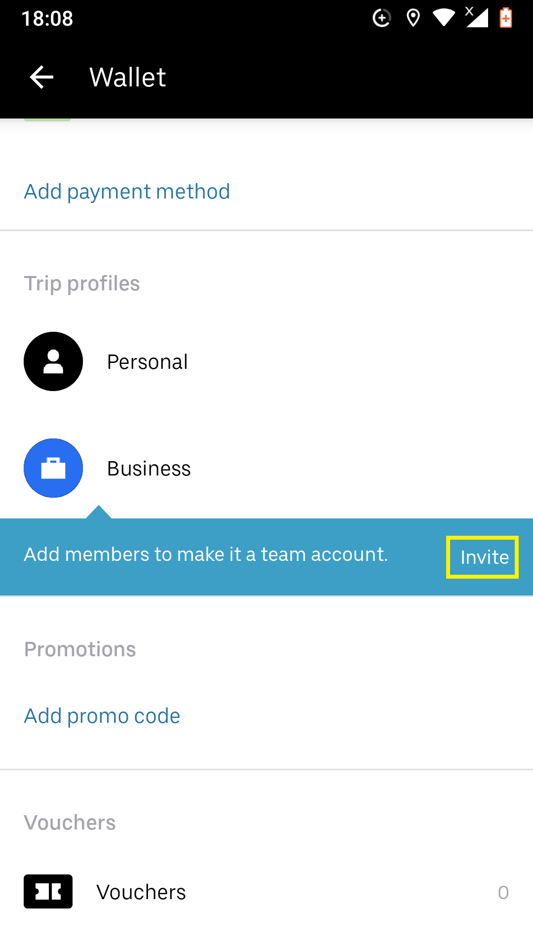 How to Set up A Business Profile on Uber (Android)