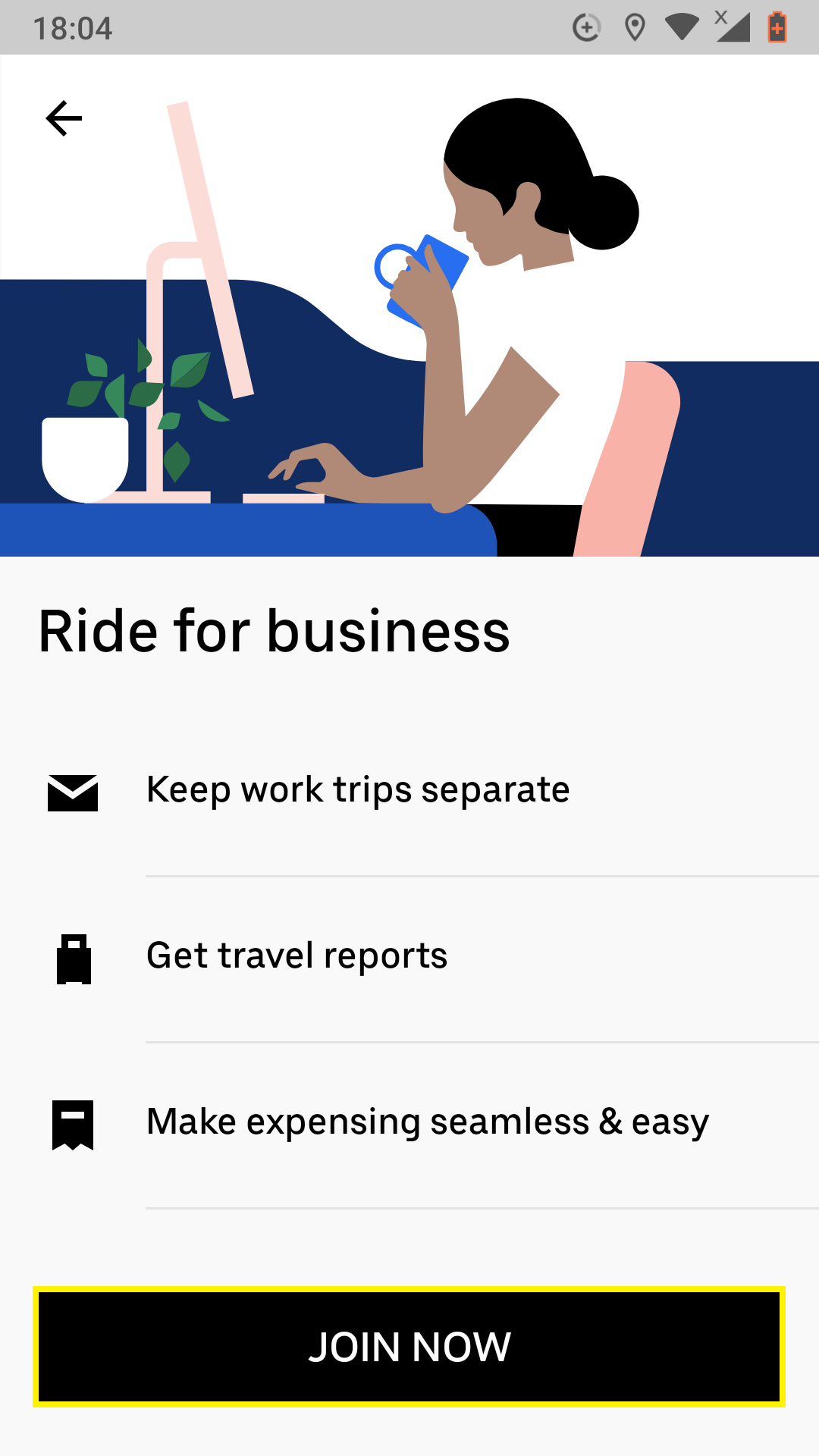 How to Set up A Business Profile on Uber (Android)