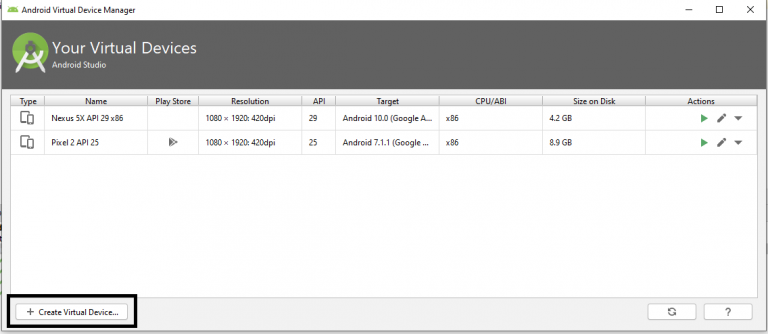 How to Setup Android Virtual Device in Android Studio