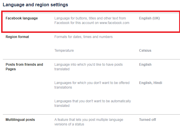 How to Change your Facebook Language (2020 Updated)