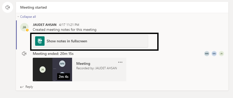 How To Create Meeting Minutes During MS Teams Conference Call