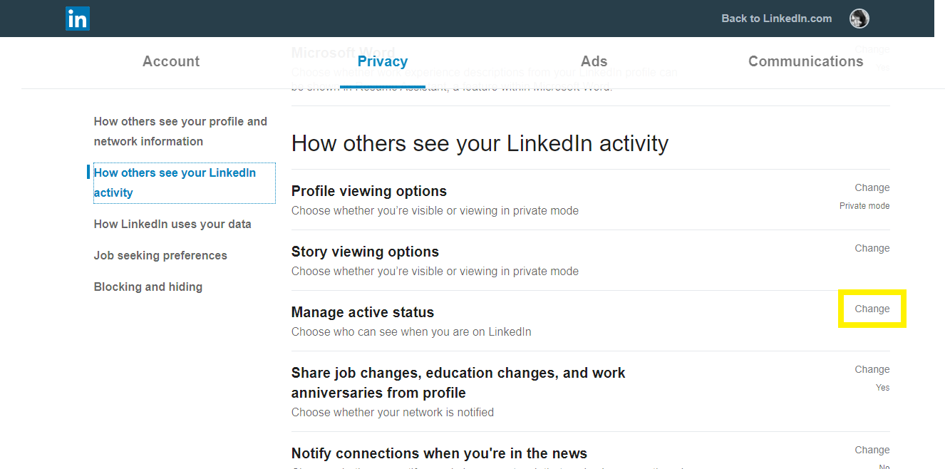 How to Manage Active Status on LinkedIn